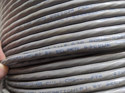 NEW Belden Wire 5305UE 18/7C Security & Sound Cable Wire Gray - $27 per ...