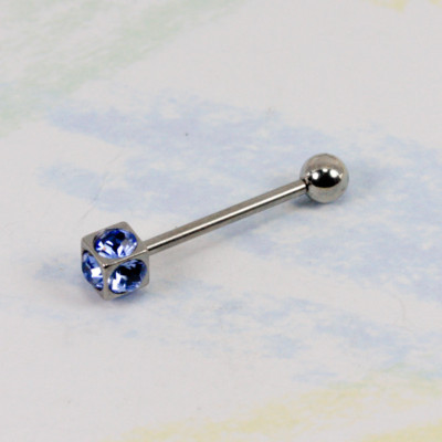 New - BARBELL - LIGHT BLUE CRYSTAL K234 | eBay Australia