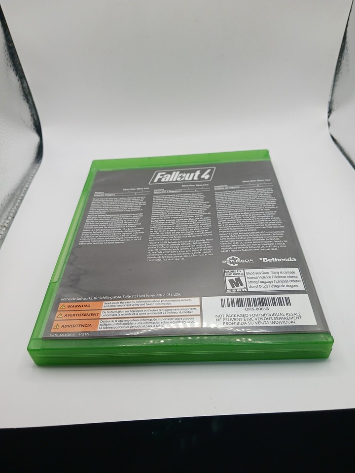 Fallout 4 (Microsoft Xbox One, 2015) Video Game 600603197475| eBay