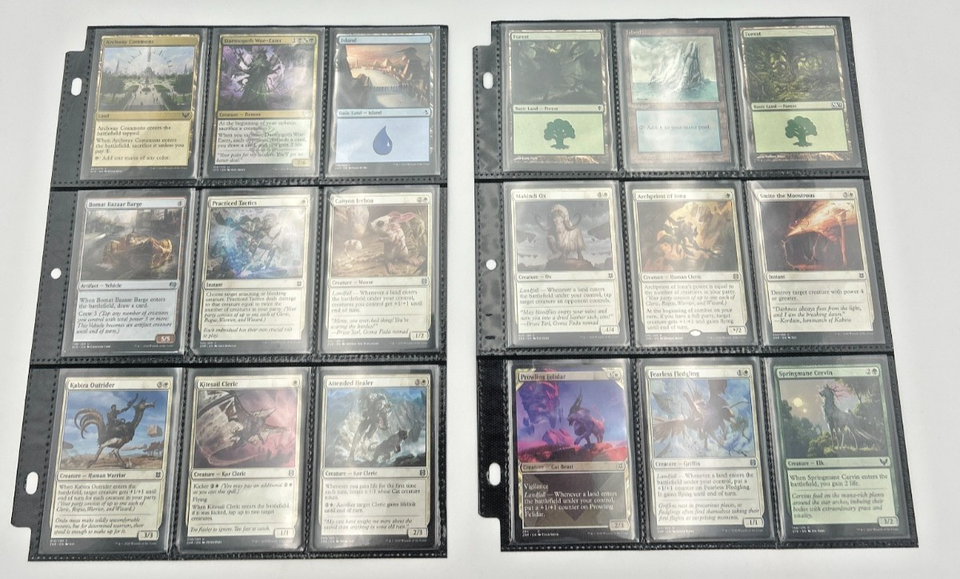 Magic The Gathering Binder Lot – 108 Cards – Mixed Sets & Rares – Older ...
