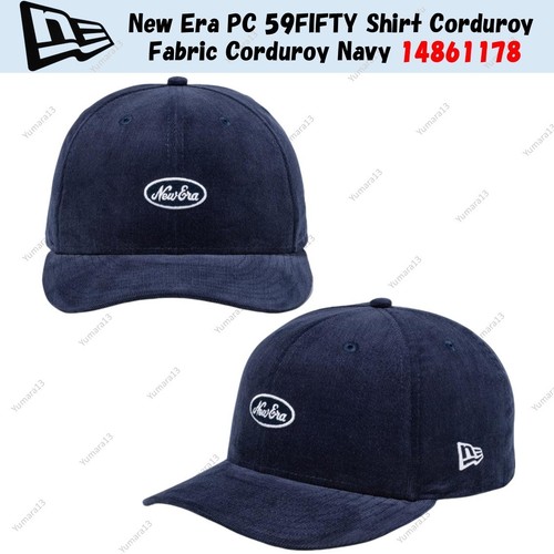 New Era PC 59FIFTY Shirt Corduroy Fabric Corduroy Navy 14861178 | eBay
