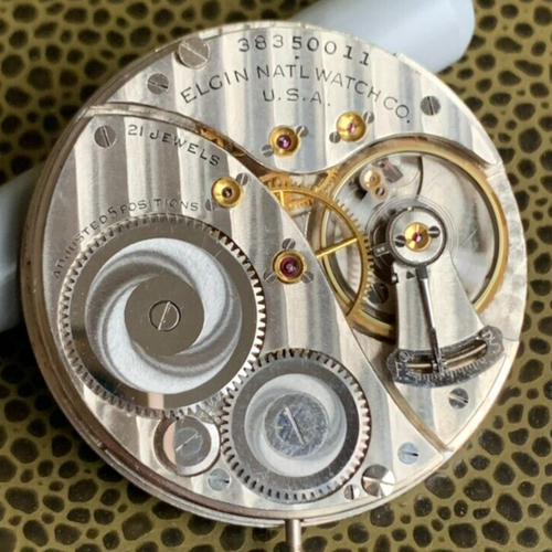 1940 Elgin De Luxe Grade 498 12S 21 Jewels Adjusted Pocket Watch ...