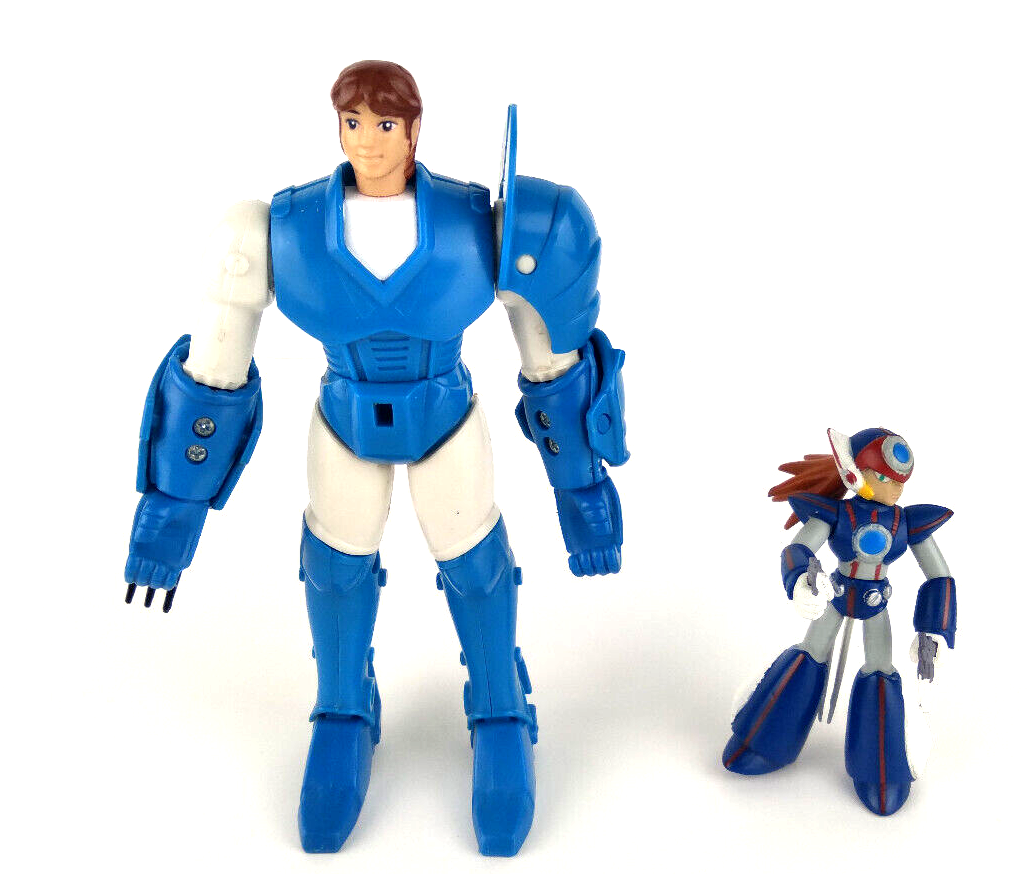 VINTAGE RONIN WARRIOR CYE 5-1/2" ACTION FIGURE & MEGA MAN X AXL 3 ...