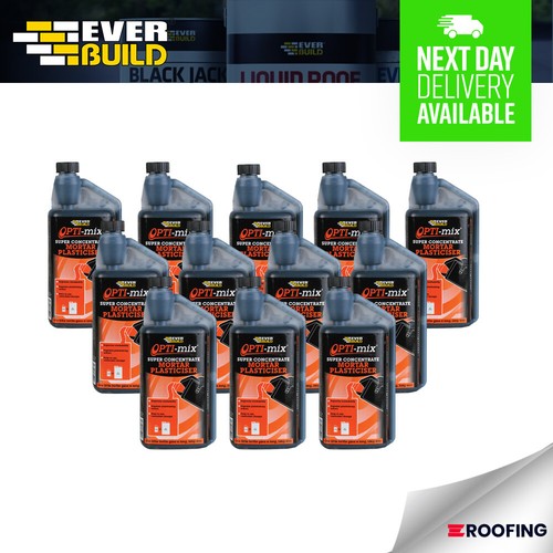 12 x OPTI-MIX Mortar Plasticiser 1L - Everbuild | Bricklaying ...
