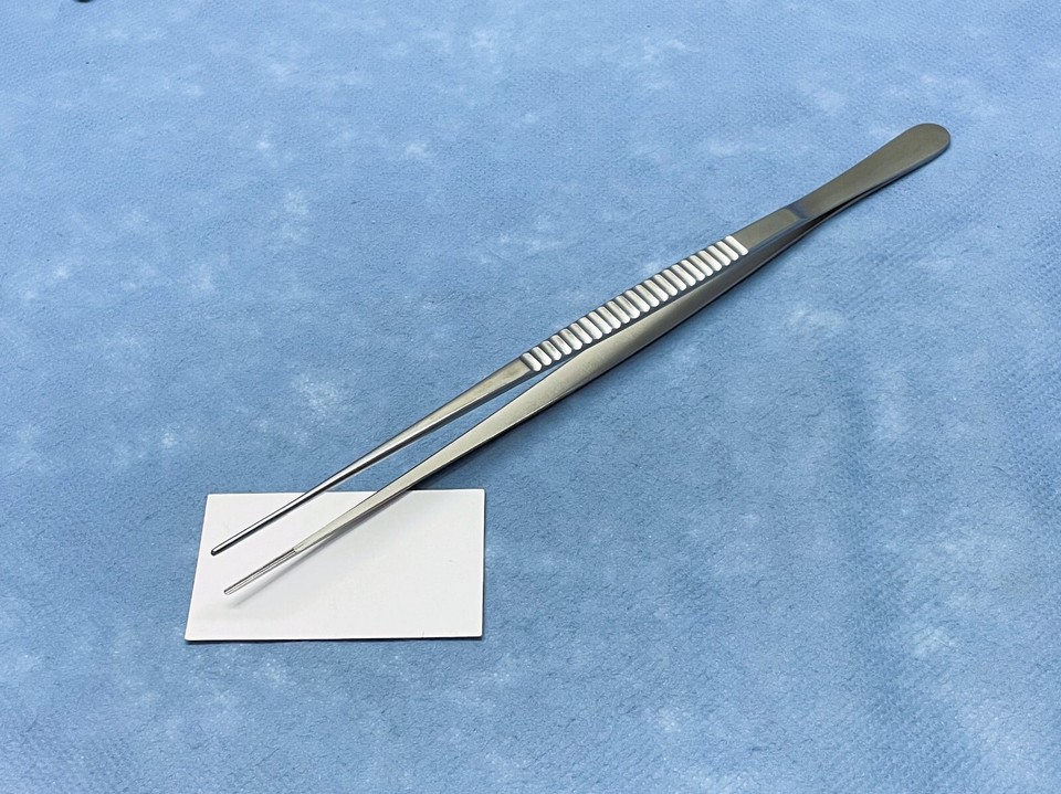 Pilling 35-1808 DeBakey Tissue Forceps, 12", 2mm Tip, Germany | eBay