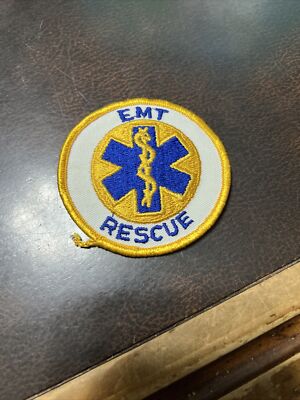 Vtg Obsolete Fire Department Patch EMT Rescue | eBay