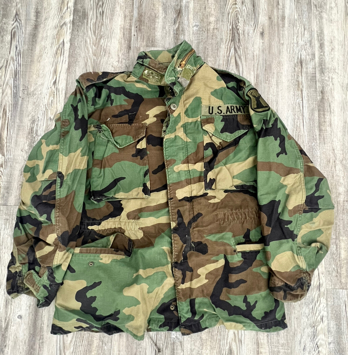 Vintage Original 1980s US Army Cold Weather Woodland … - Gem