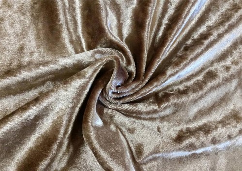 Gold Poly Velour Velvet Fabric Upholstery Drapery Material Sold by the ...