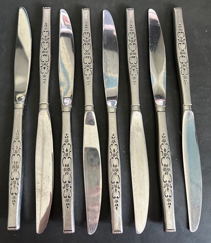 WM A Rogers Premier Oneida LTD Spanada Set of 8 Dinner Knives Knife ...