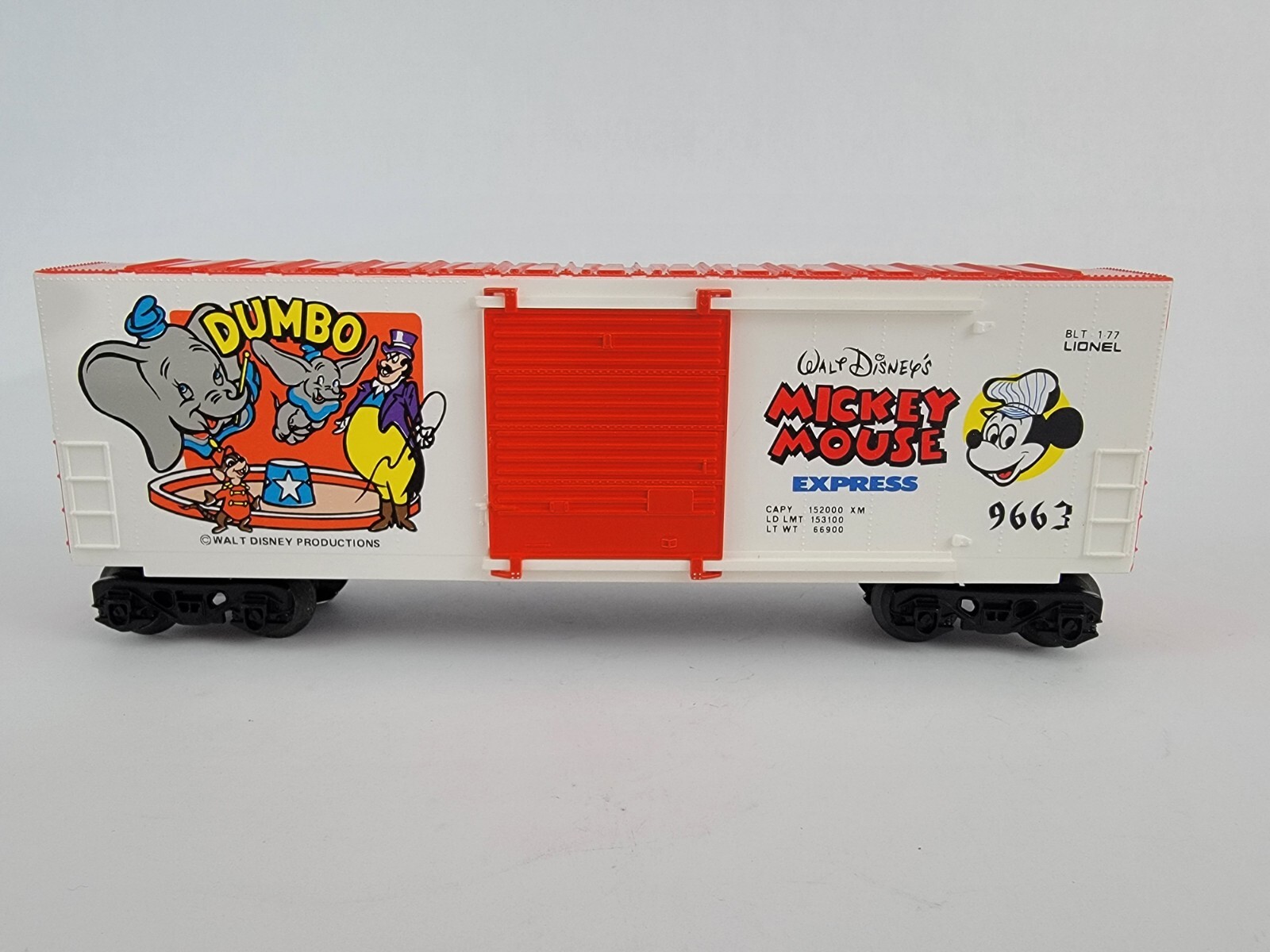 Lionel 6-9663 Dumbo Hi-Cube Boxcar. Mickey Mouse Express | eBay