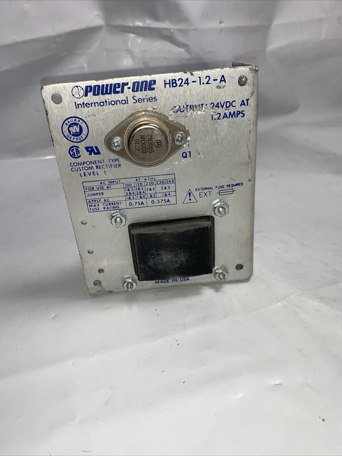 POWER ONE HB24-1.2-A POWER SUPPLY 120/240VAC TO 24VDC | eBay