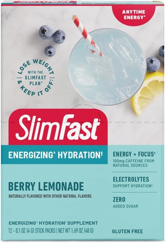 SlimFast Hydration Packets, Intermittent Fasting Electrolytes, Energy ...