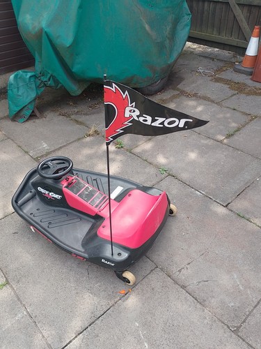 Red Razor Crazy Cart Shift - Electric Go Kart for Kids 6+ with 360 ...