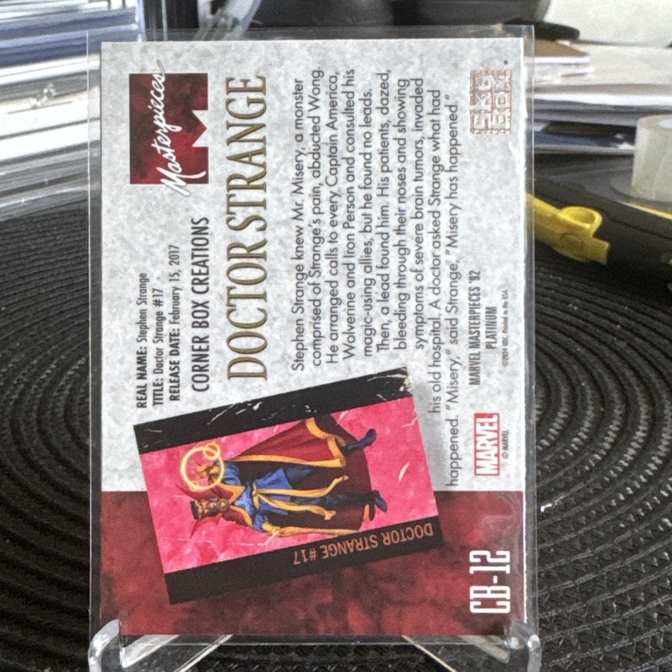 2024 Marvel Masterpieces ‘92 Platinum - Doctor Strange - Corner Box ...