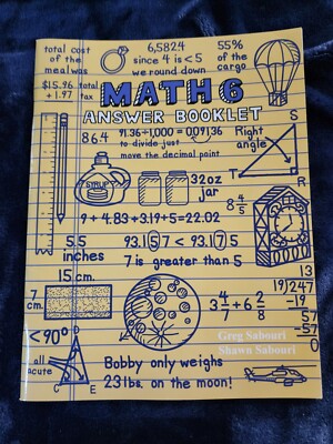 Teaching Textbooks Math 6 Answer Booklet -6th Grade - Teachers Key | eBay