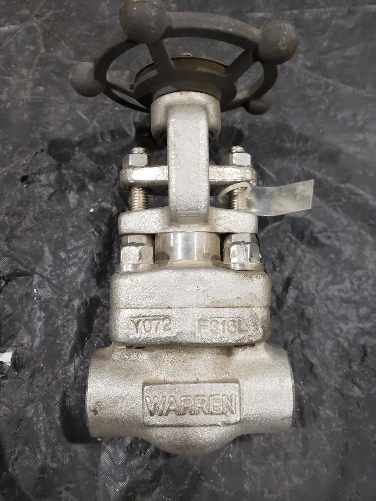 NEW Warren 1/2" F316L Gate Valve socket Threaded Weld 391hf-1S 1/2-800 ...