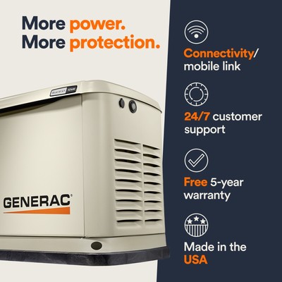 Brand New - Generac 7172 10kW Standby Generator with Wi-Fi 696471074673 ...