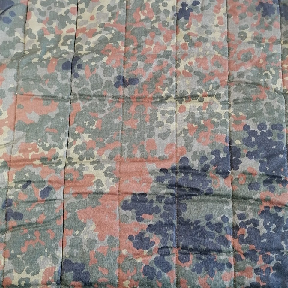 Genuine German Military Pad for Sleeping Bag Cushioned Mat Flecktarn ...