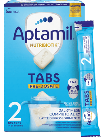 Aptamil® Nutribiotik® Tabs Pre-Dosate 2 Nutricia 21 Bustine | eBay