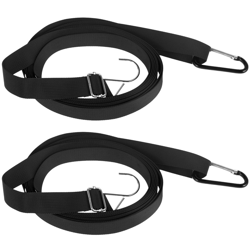 2X Car Cover Straps Gust Wind Protector Polyester Black Rope Protect ...