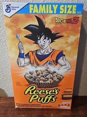 Reese's Puffs Dragon Ball Z Majin Buu Limited Edition Cereal Box | eBay