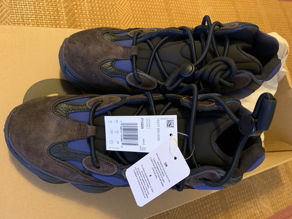 Authentic Adidas YEEZY 500 HIGH, FY4269, Tyrian, Size 10, Brand New in ...