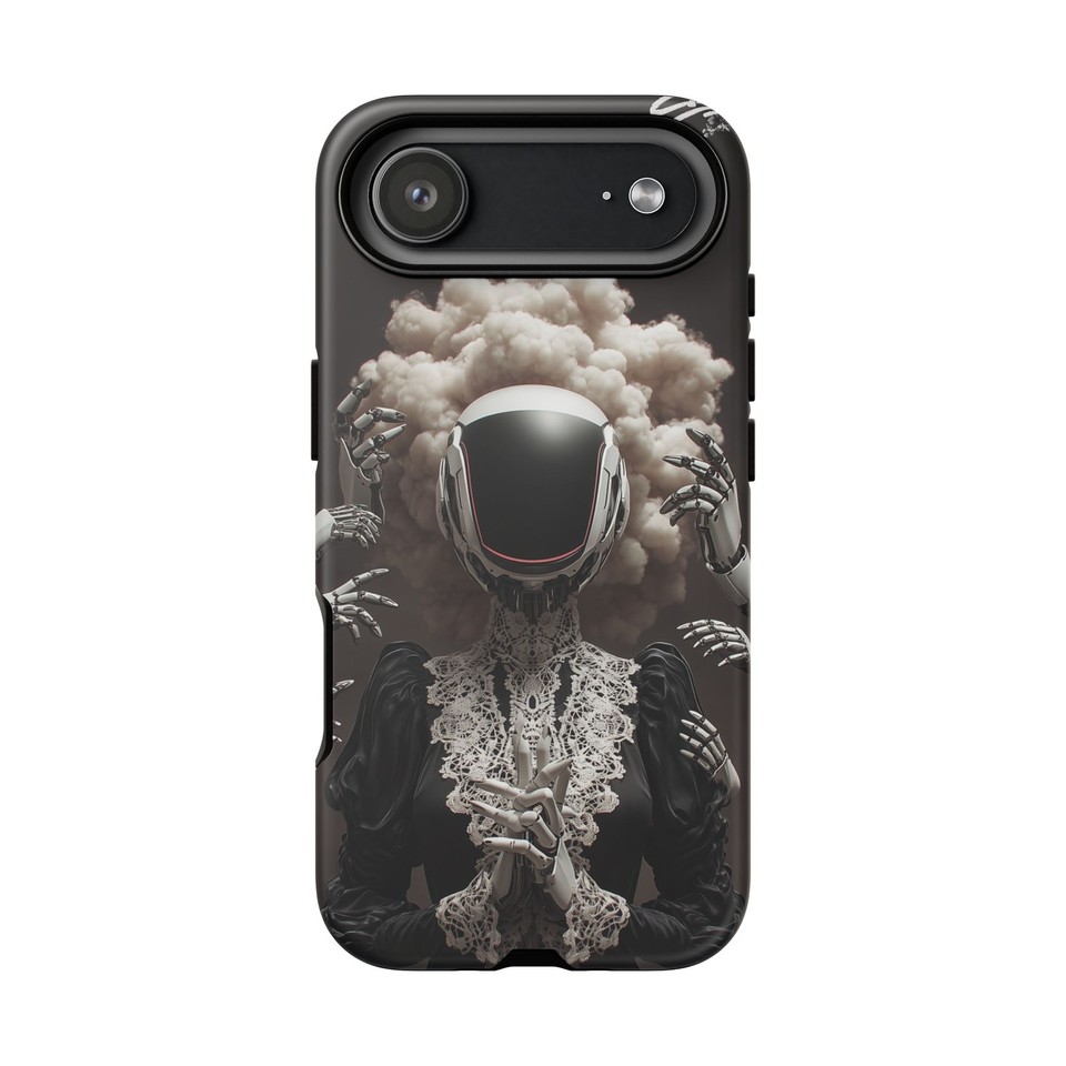 For iPhone, Samsung, Pixel | Phone Ink Case - Lace Clad Machine Endless ...
