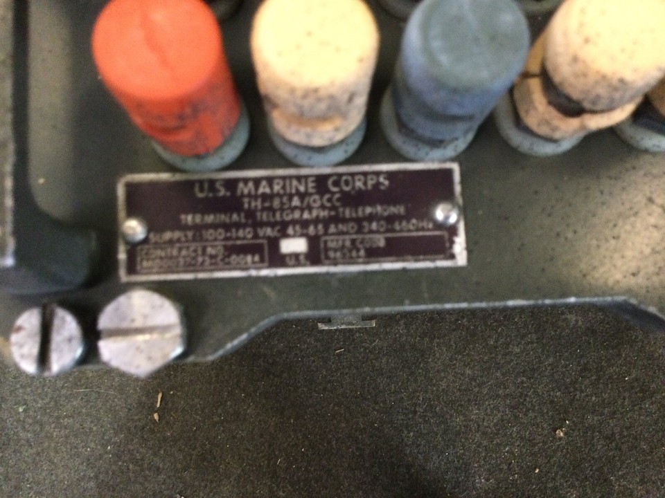 Military Radio USMC Th-85a Telegraph Telephone Terminal Grc Vrc | eBay