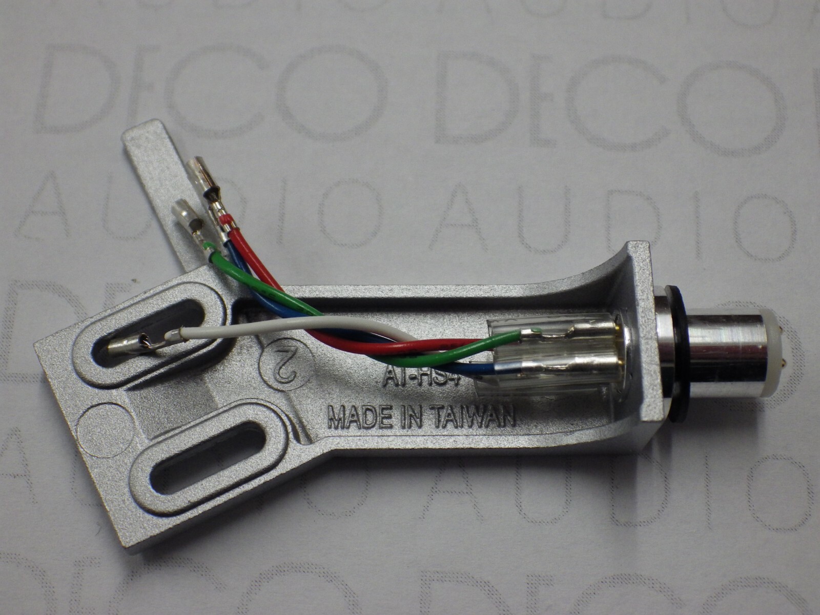 Audio Technica AT-HS4SV Silver Angled Headshell For Straight Tonearms ...