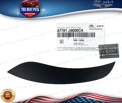 ⭐GENUINE⭐ REAR Door UPPER Molding Trim LEFT Hyundai Kona 2.0L 18-21 ...