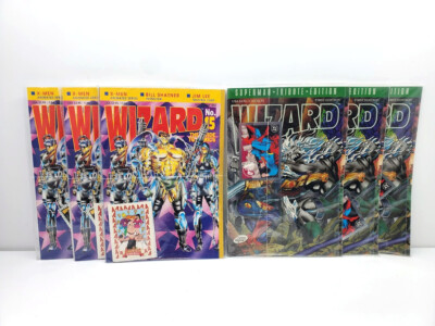 1992 Wizard Comic Magazine Superman Tribute First Edition & Guide to ...