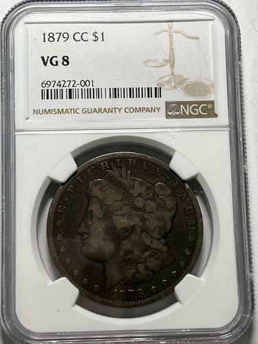 1879 CC Morgan Silver Dollar NGC VG8 Tough Key Date | eBay