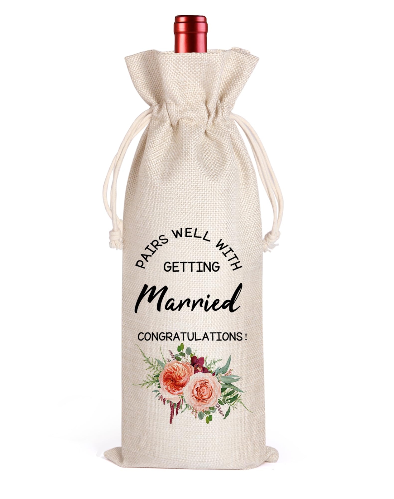 Wedding Wine Bag Getting Married Congratulations Wine Gift for Bride | eBay