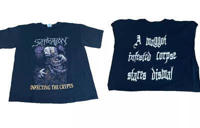 Suffocation Band Maggot Infested Corps T Shirt Full Size S-5XL ET1037 ...
