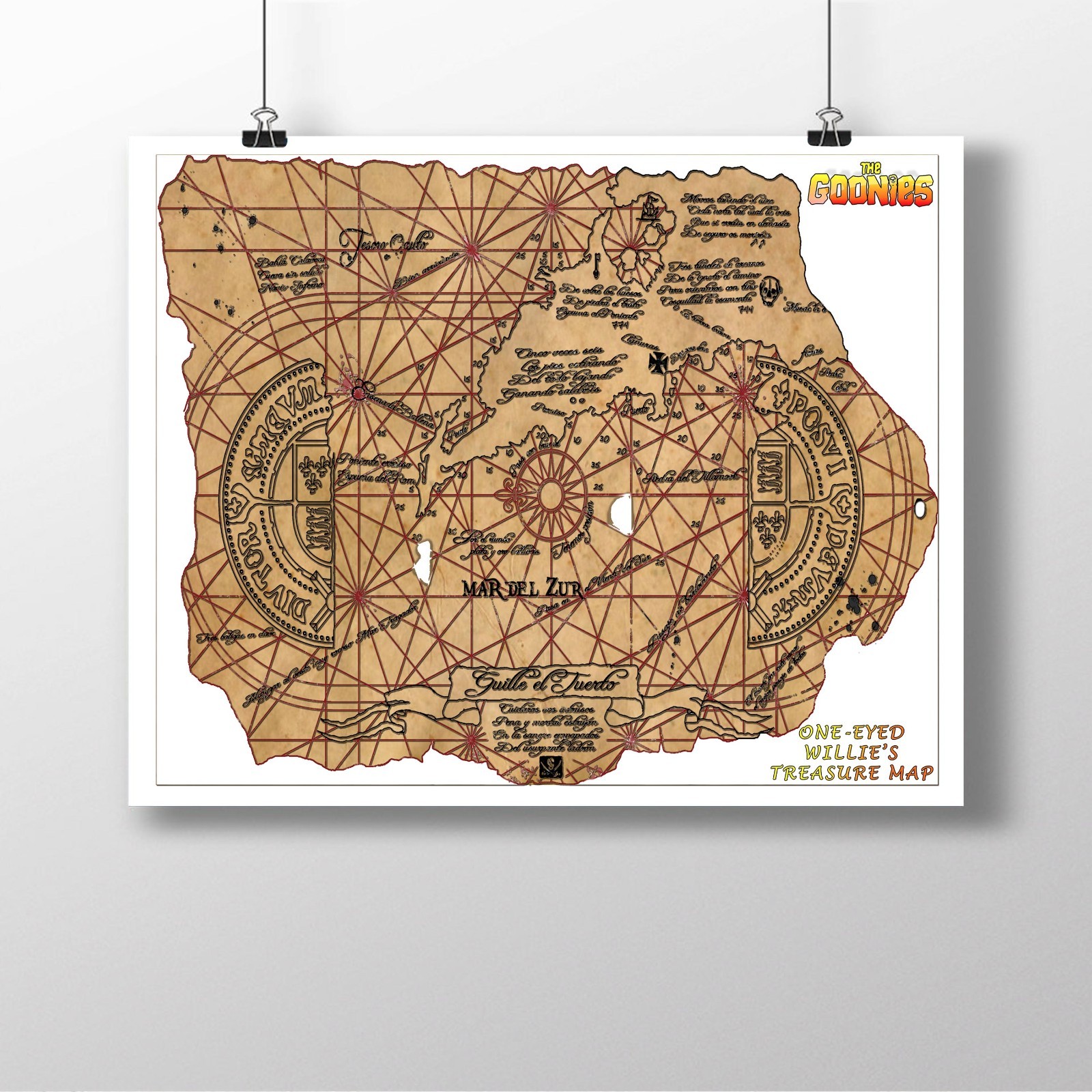 The Goonies Treasure Map