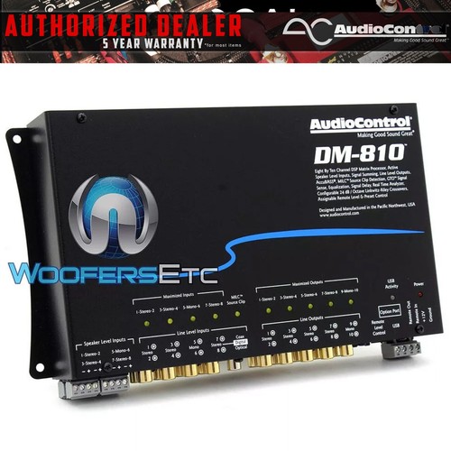 AUDIO CONTROL DM-810 8 IN 10 CHANNEL OUT 30 BANDS EQ DSP MATRIX ...
