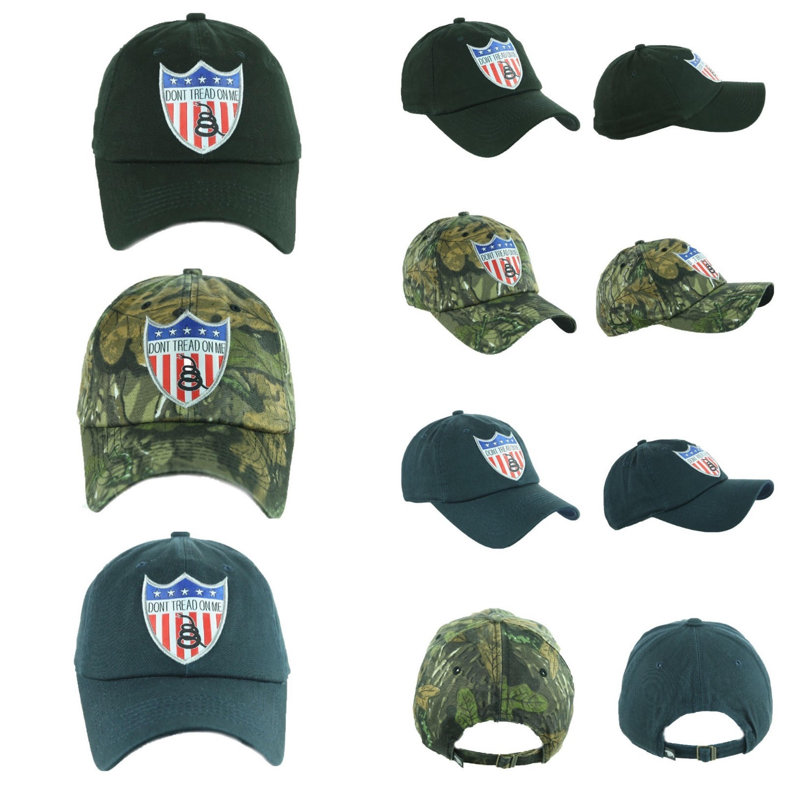 Don't Tread on Me Rattlesnake Gadsden Cap Flag Caps Military Tactic ...