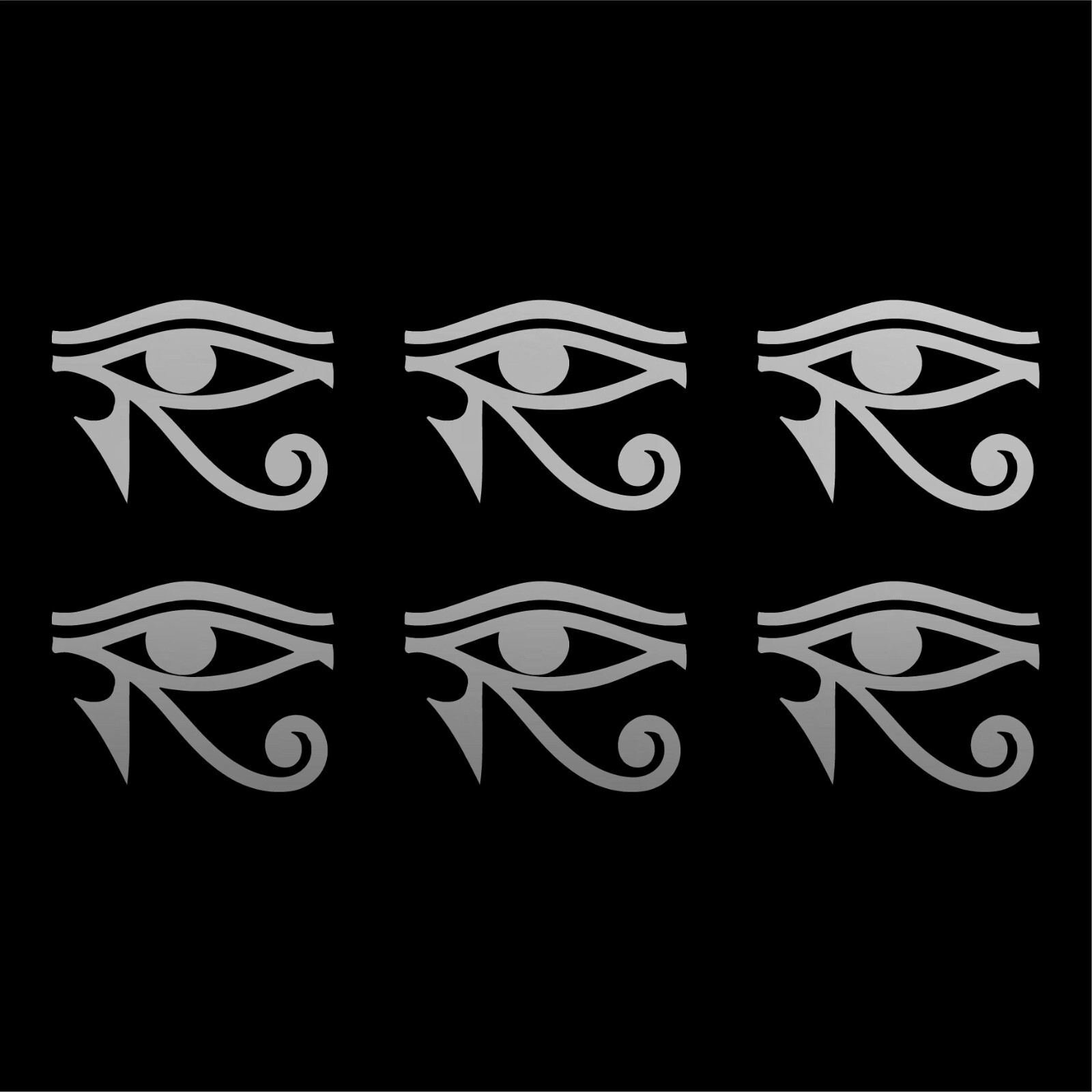 Small set of 6 EYE OF RA HORUS Egyptian God vinyl decals phone laptop ...