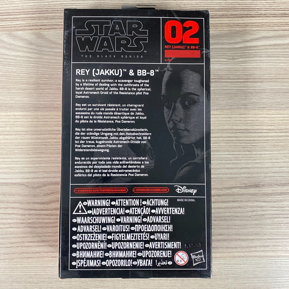 02 REY & BB-8 JAKKU STAR WARS THE BLACK SERIES HASBRO ACTION FIGURE NEW ...