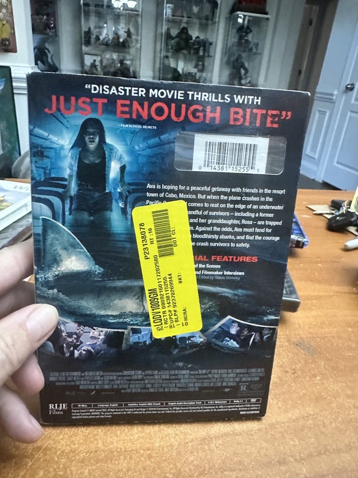 New! No Way Up (DVD 2024) W/Slipcover Sealed Sharks On A Plane Just ...