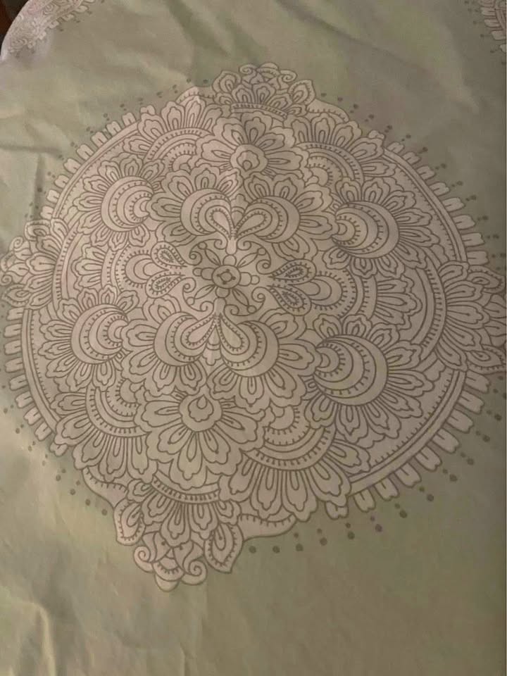 · Ballard Designs Sage Green LOLA Medallion F/Q Cotton Duvet Cover | eBay