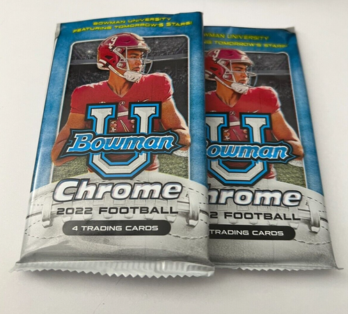 2022 Bowman Chrome University Football Blaster Pack Lot of 2 Sealed | eBay