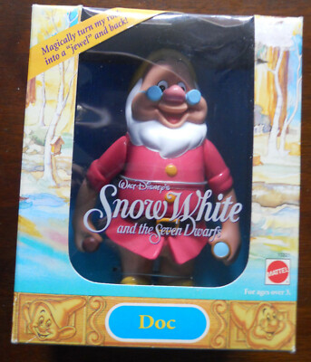 Disney Mattel DOC Dwarf Color Change Doll 1992 Snow White & 7 Dwarves ...