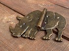 Animal Hinge Rhino Hardware Door Handle Zoo Lock Blacksmith Hand Forged ...