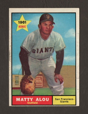 1961 Topps Baseball Card #327 Matty Alou – San Francisco Giants | eBay