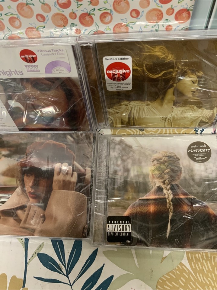 🎻 TAYLOR SWITF : FEARLESS,MIDNIGHTS,EVERMORE & RED ( CD’S)🆕cracked ...