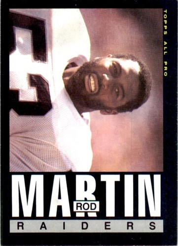 1985 TOPPS ROD MARTIN LOS ANGELES RAIDERS #293 | eBay