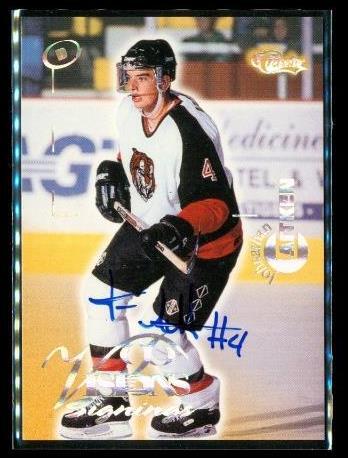 Vintage 1996 CLASSIC VISIONS AUTOGRAPH CHL Hockey Card JOHNATHAN AIKEN ...