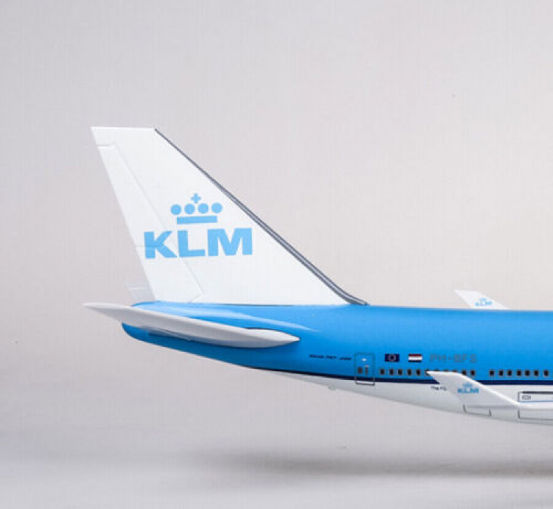 AirPlane 1/157 Aircraft Boeing B747 KLM Royal Dutch Airlines Model With ...