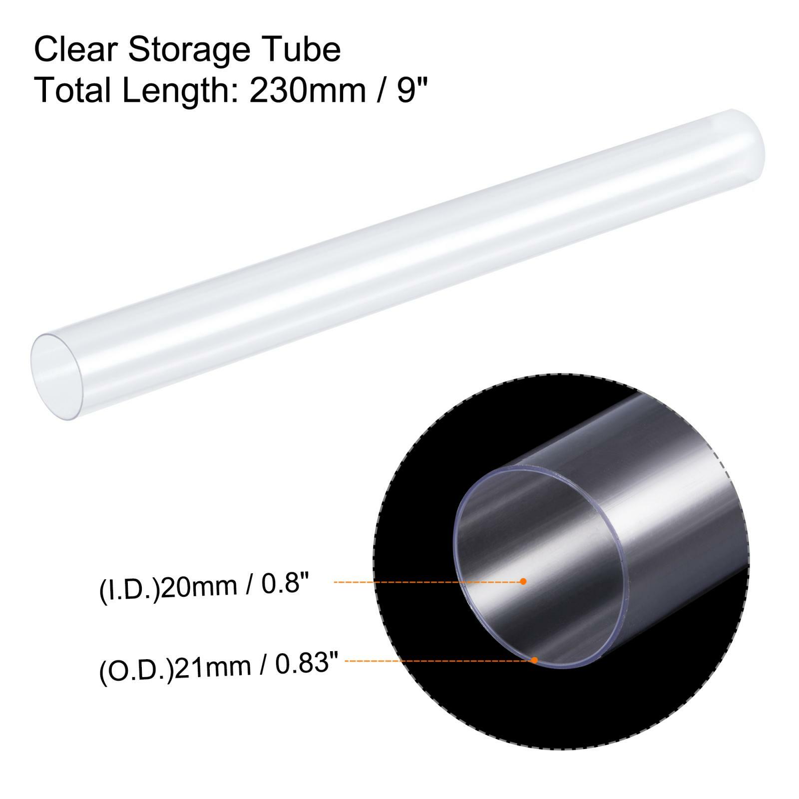 Clear Storage Tube 0.8" x 9"(20mm x 230mm) for Bead Container with ...